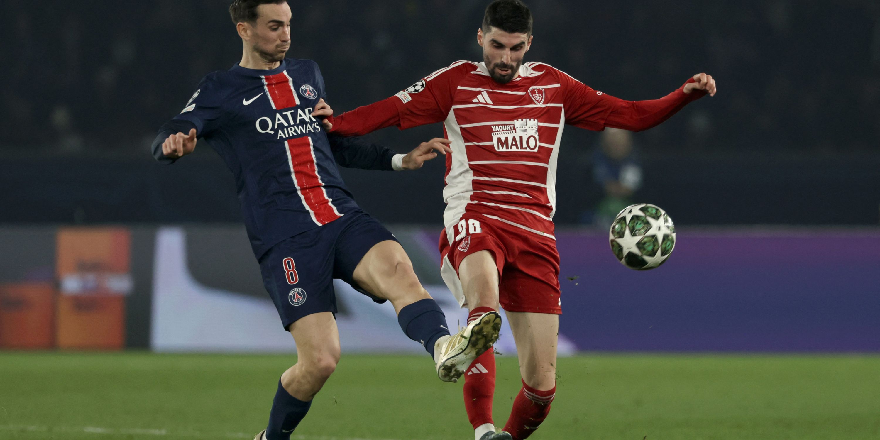Ligue des champions : le PSG pulvérise Brest à domicile (7-0) et décroche sa place en huitièmes ...