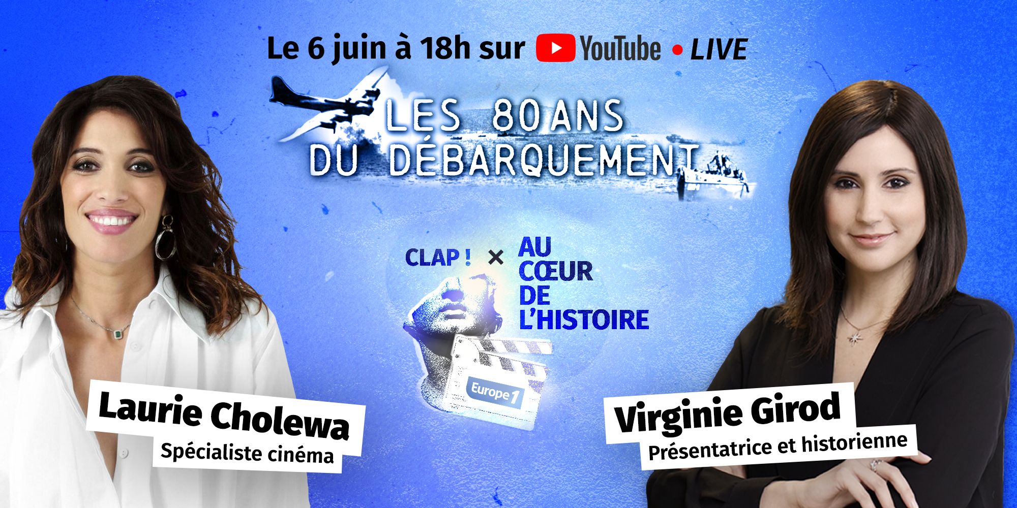 Retrouvez Virginie Girod et Laurie Cholewa dans un Live Youtube Europe 1 le 6 juin prochain